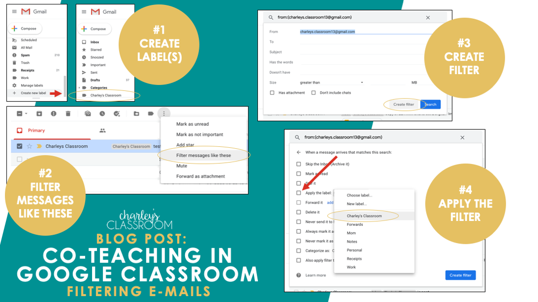 Co-Teaching in Google Classroom - Charley's Classroom