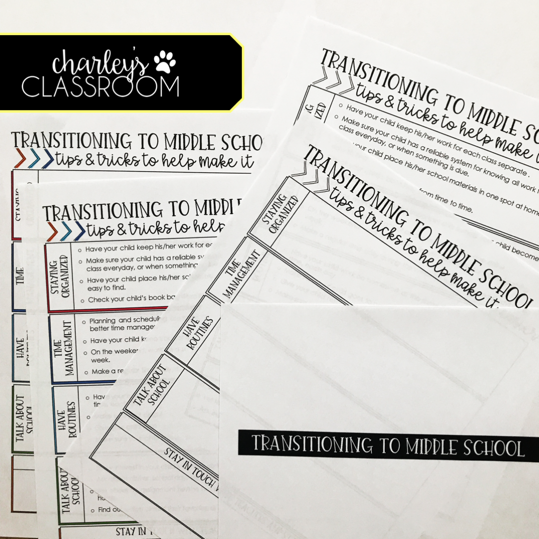 Transition Tips & Tricks - Charley's Classroom