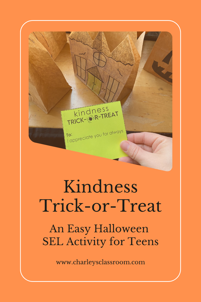 Kindness Trick-or-Treat: A Fun Halloween Kindness Activity for Middle ...
