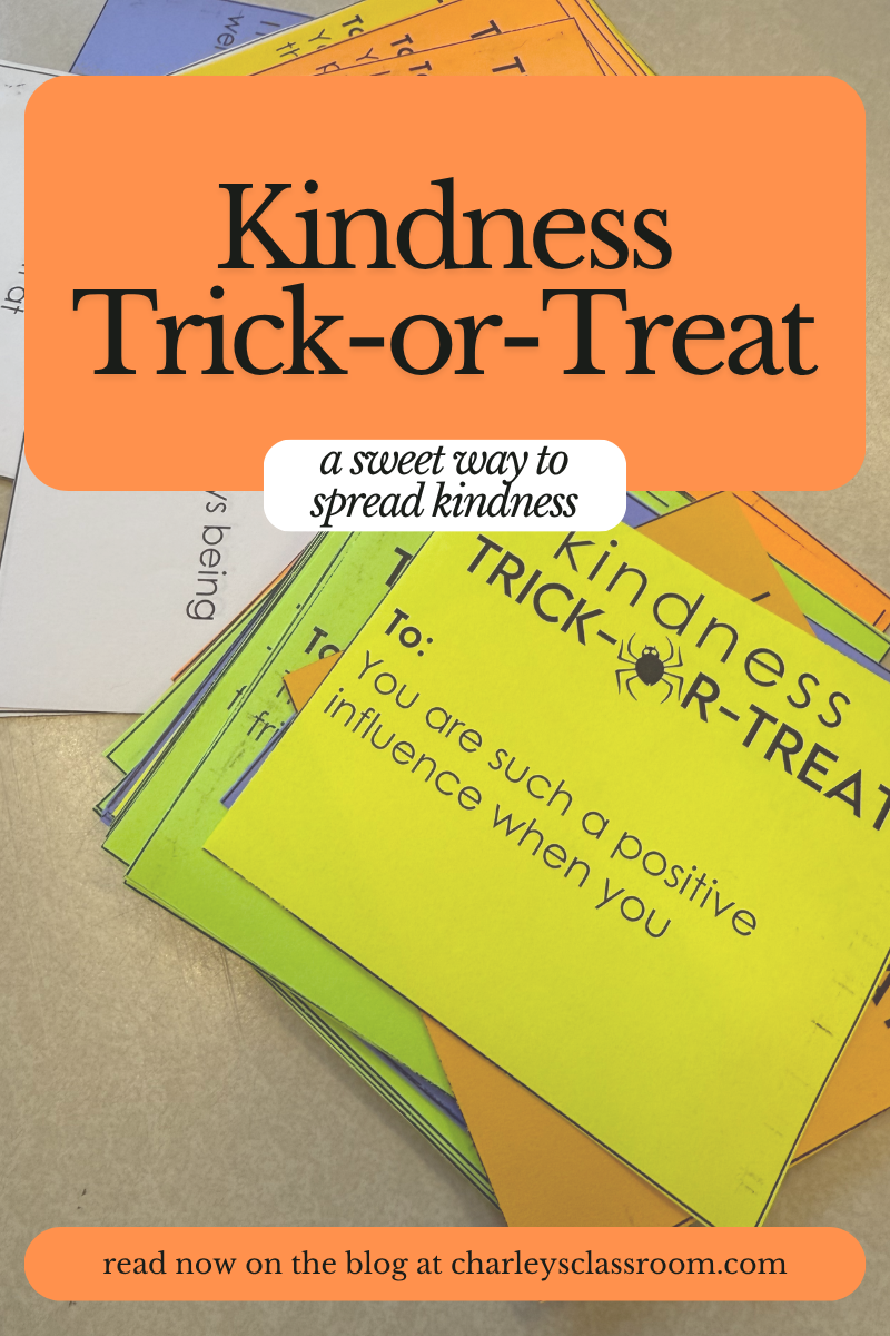 Kindness Trick-or-Treat: A Fun Halloween Kindness Activity for Middle ...